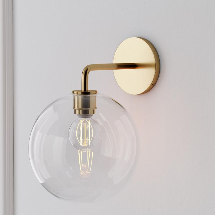 Selvion Artistic Globe Wall Sconce – Handcrafted Glass and Antique ...