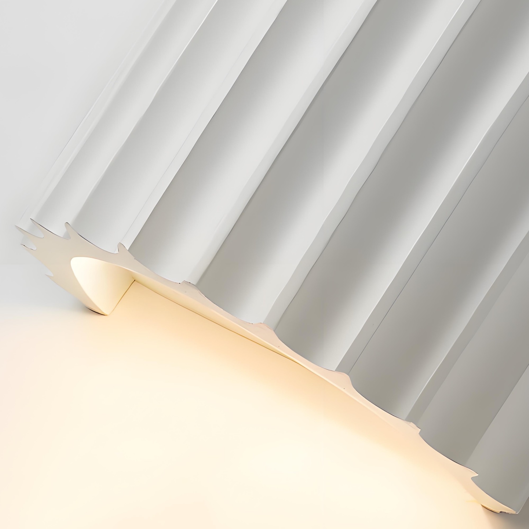 Fluted Resin Wall Light