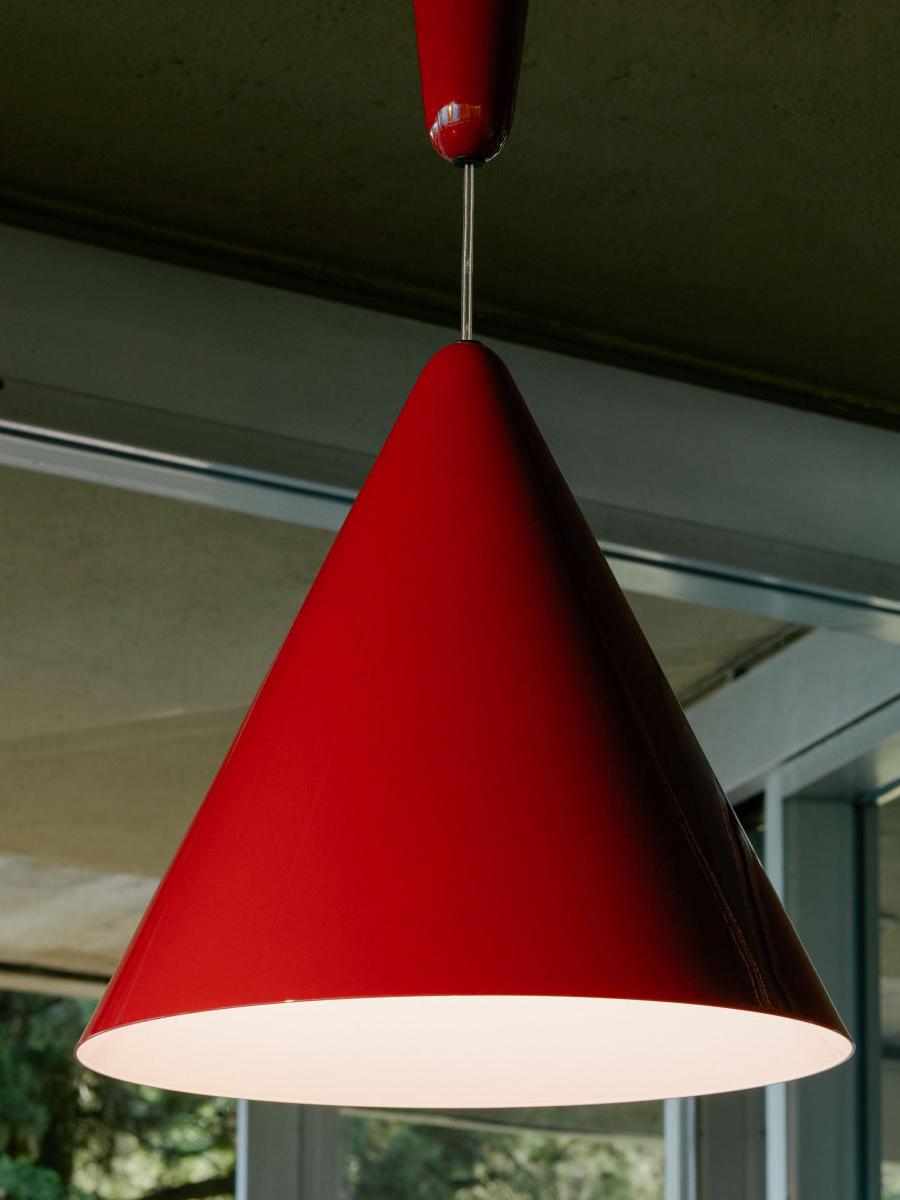 Simple Bright Color Double Funnel Shape Pendant Lamp For Retail Store