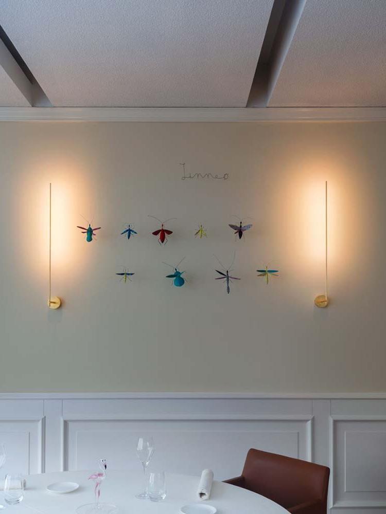 Chic Slender Light Stick Focusing Warm Atmosphere Bedside Wall Light