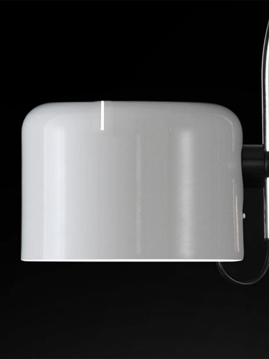 Chrome Lamp Pole Semi Bulbous Spherical Wall Sconce For Art Gallery