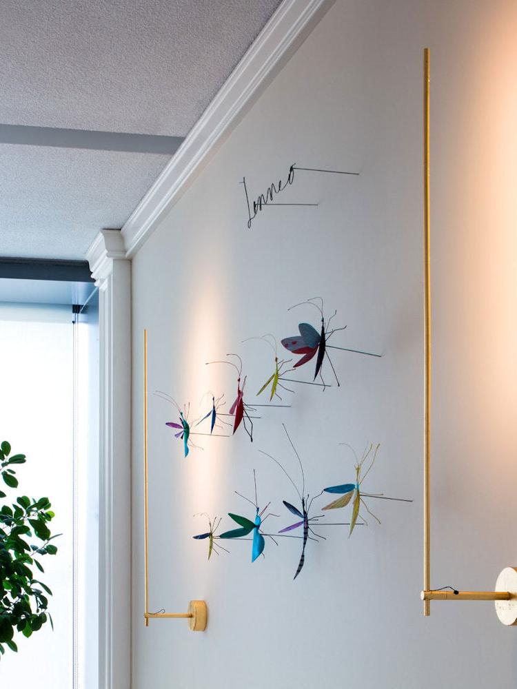 Chic Slender Light Stick Focusing Warm Atmosphere Bedside Wall Light