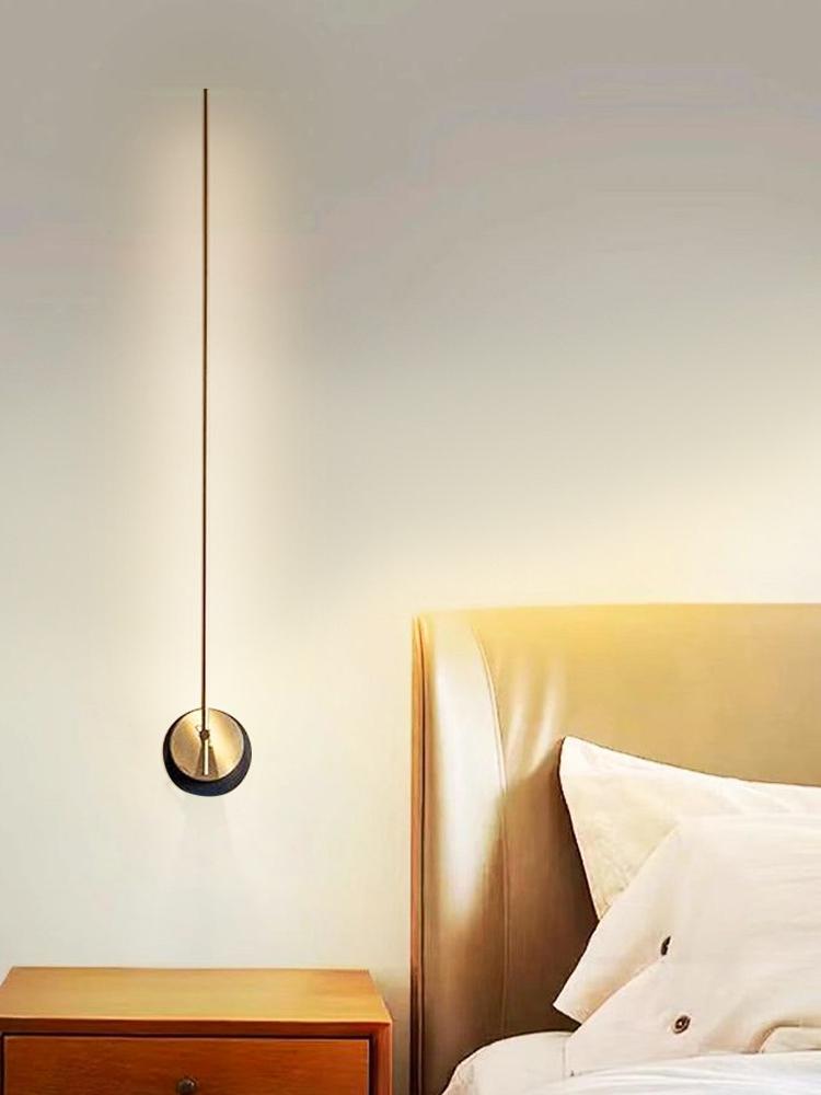 Chic Slender Light Stick Focusing Warm Atmosphere Bedside Wall Light