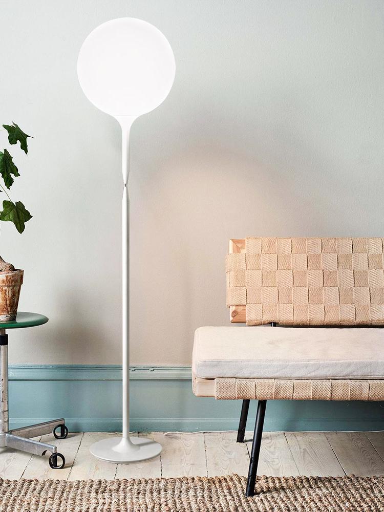 Minimalist Castore Blown Glass Floor Lamp For Living Room