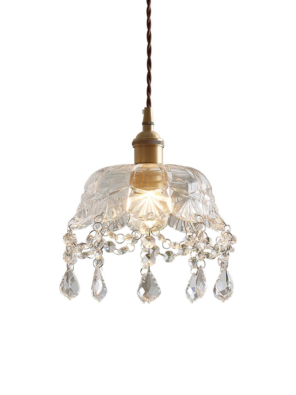 Glass Jewel Pendant Light