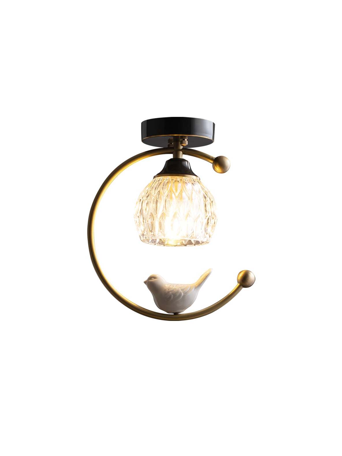 Ceramic Bird Ceiling Lamp