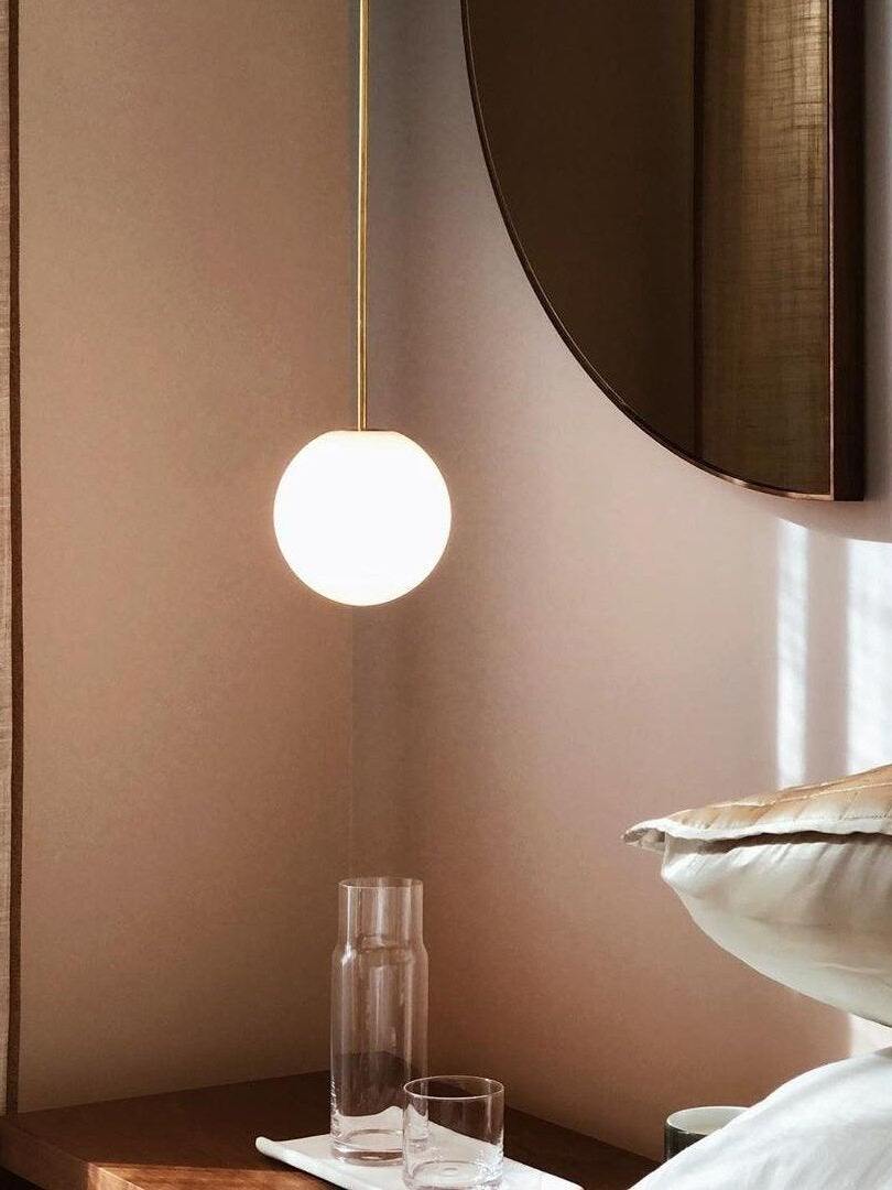 Brass Architectural Pendant Light