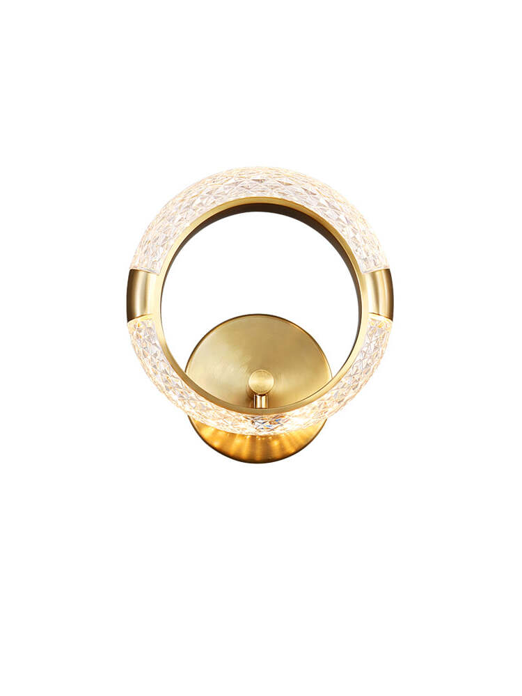 Crystal LED Round Wall Light