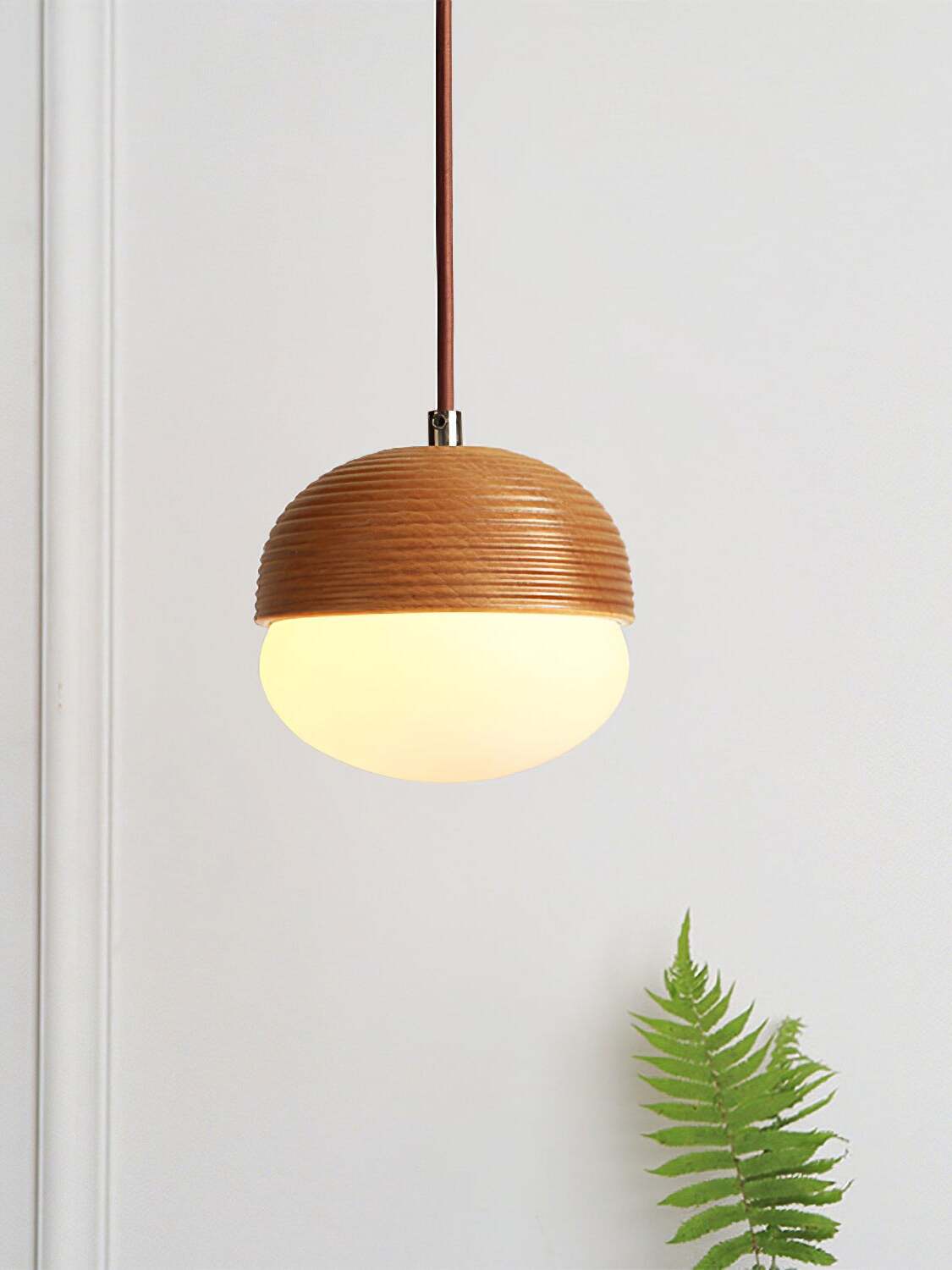 Wood Nut Pendant Lamp