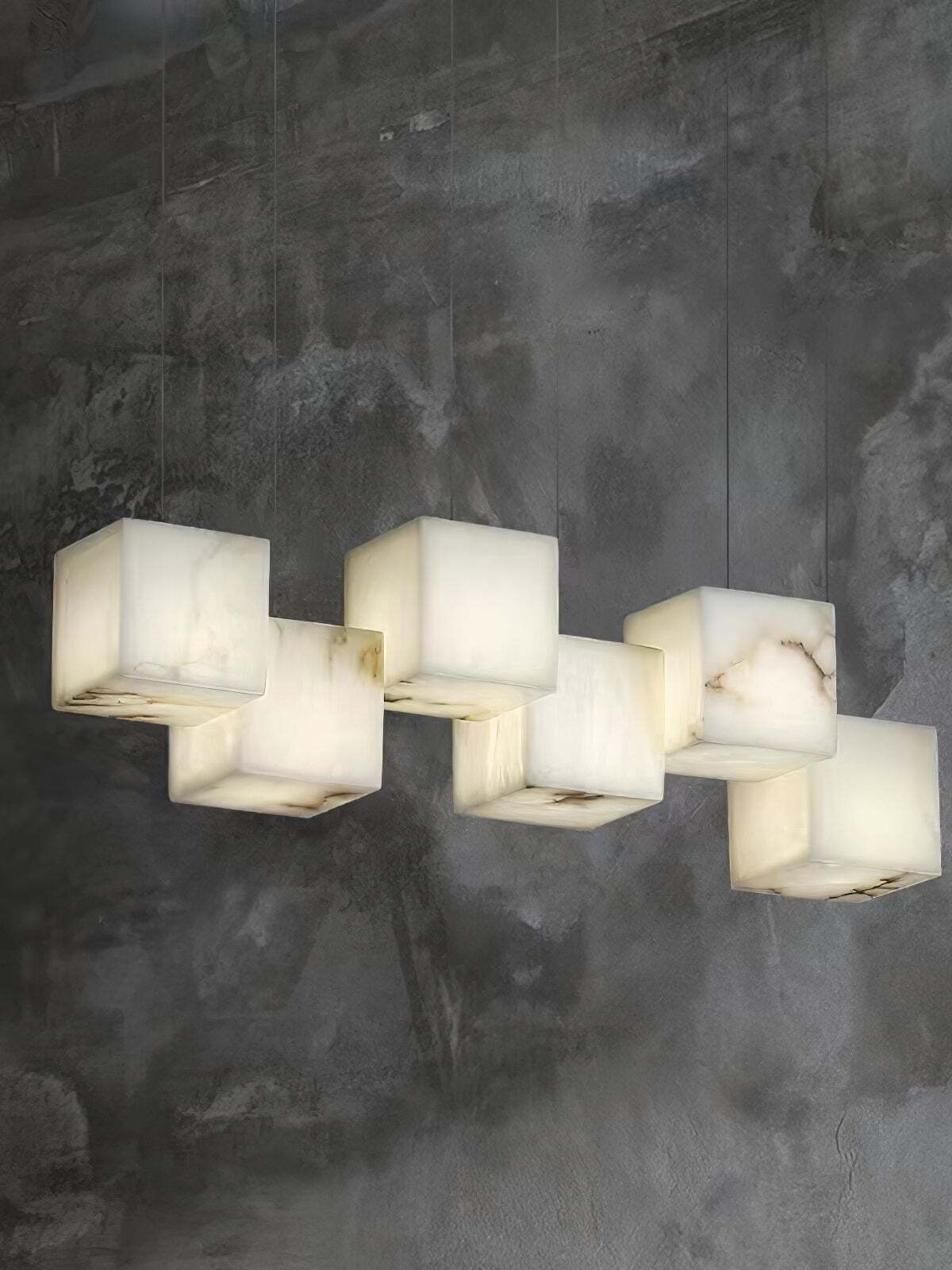 Marble Box Chandelier