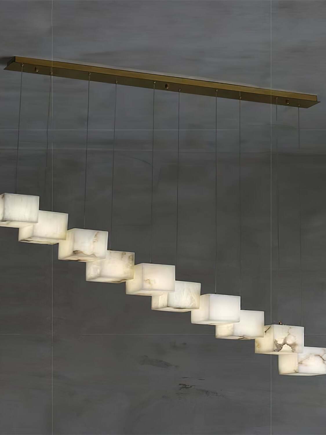 Marble Box Chandelier