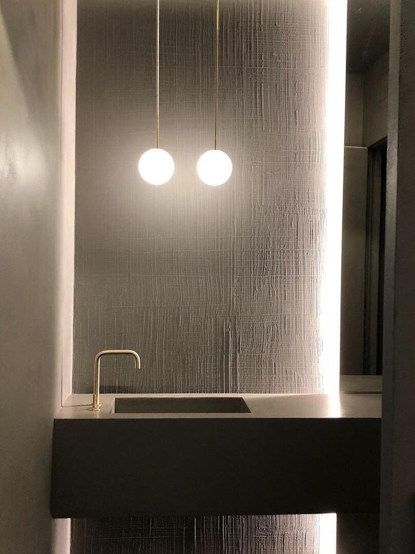 Brass Architectural Pendant Light