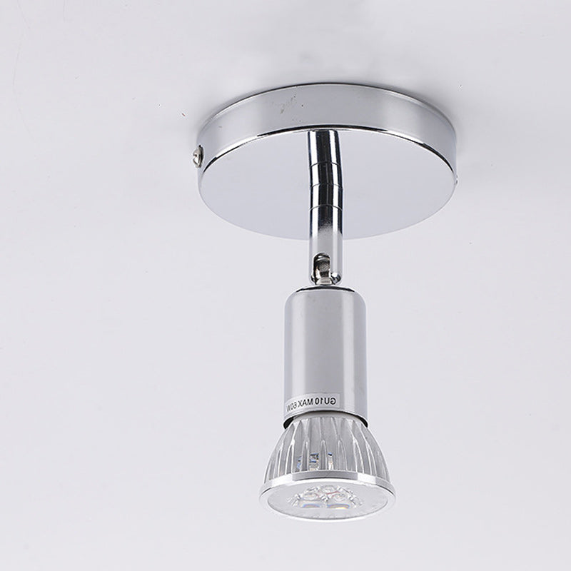 Modern Simplicity Adjustable Angle Round Cylinder Stainless Steel Shade ...