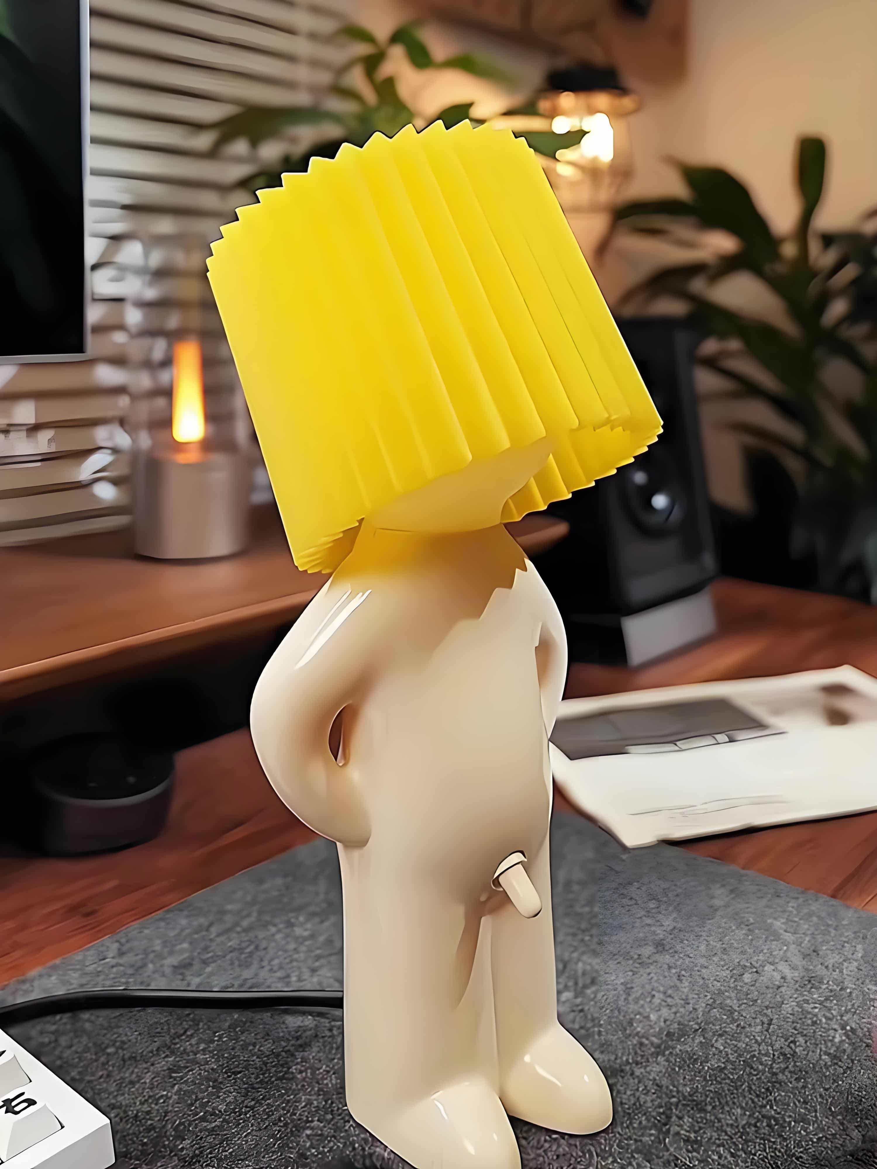 Creative Little Shy Man Decoration Bedside Table Lamp