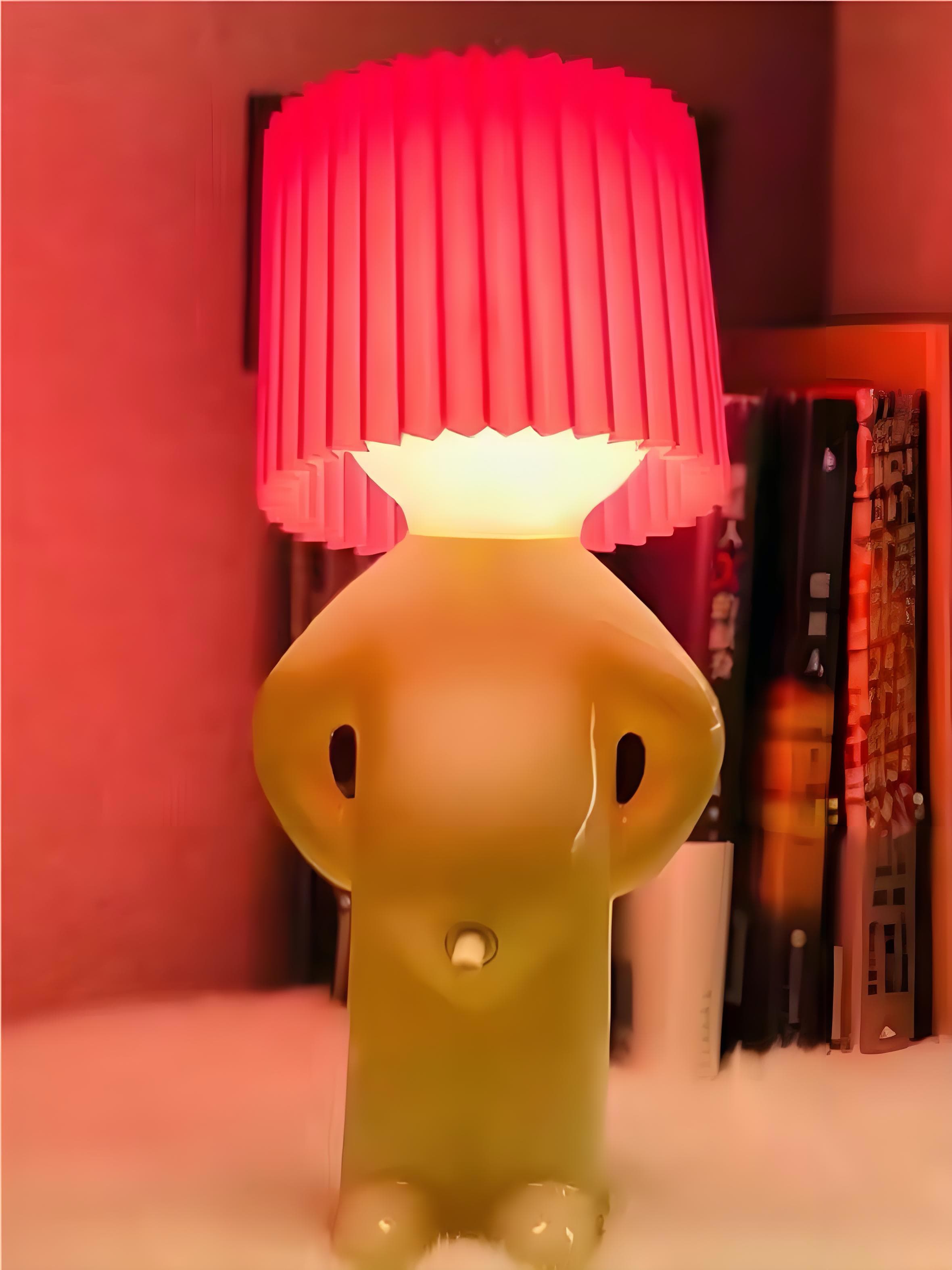 Creative Little Shy Man Decoration Bedside Table Lamp