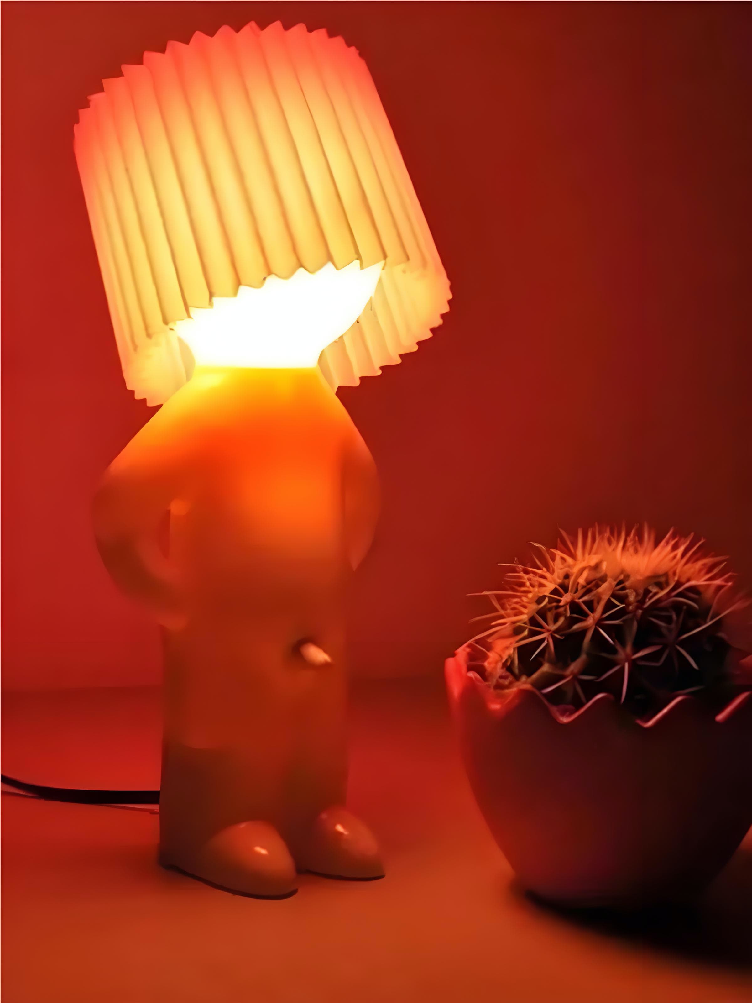 Creative Little Shy Man Decoration Bedside Table Lamp