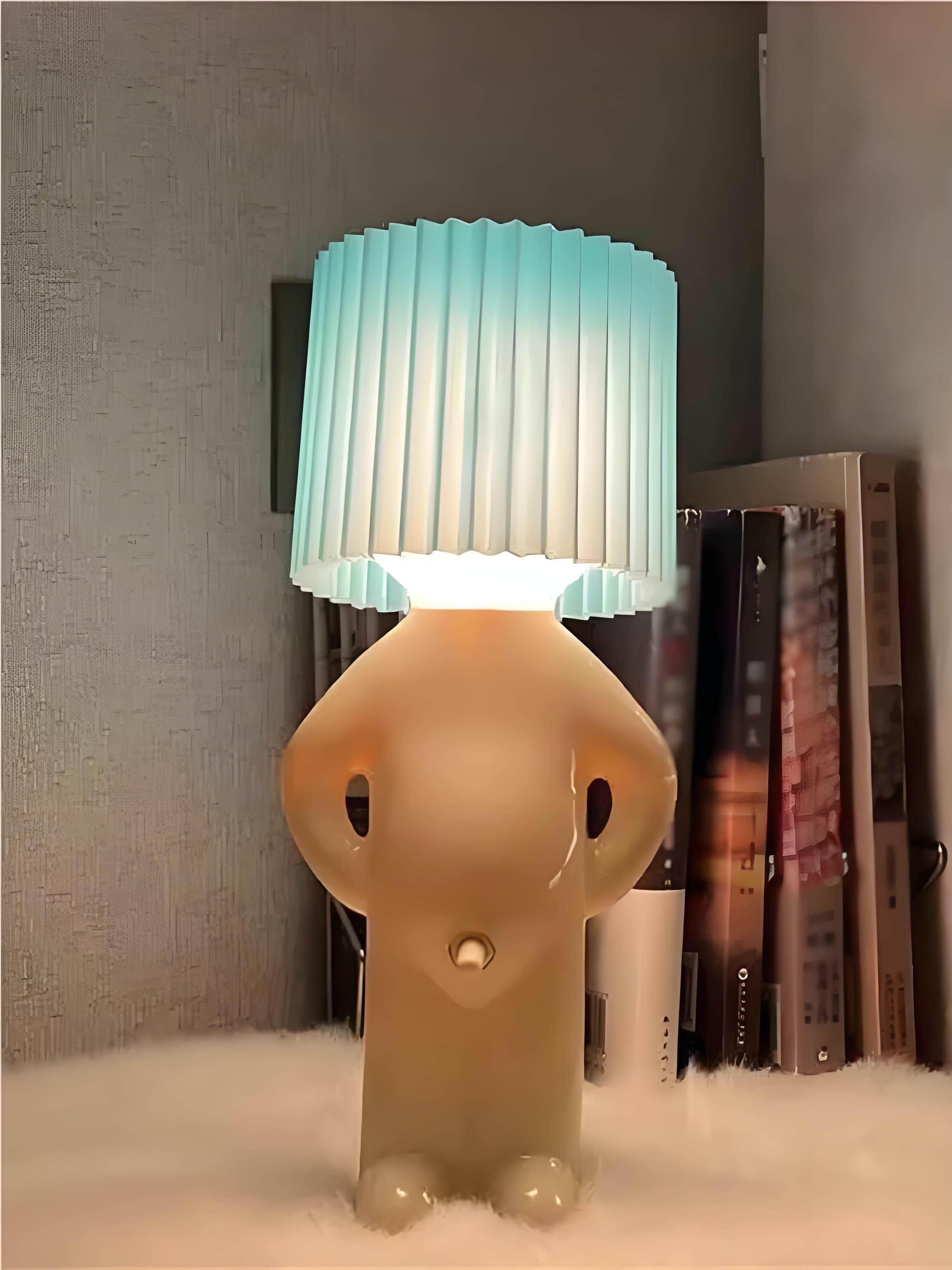 Creative Little Shy Man Decoration Bedside Table Lamp